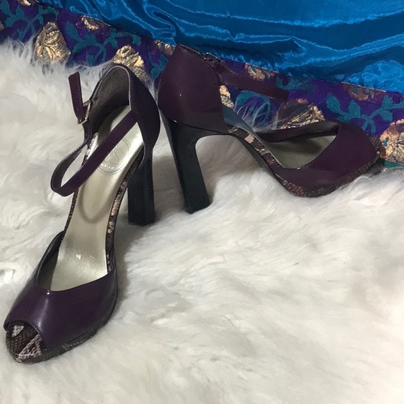 Jessica Simpson | Shoes | Jessica Simpson Purple Ankle Closure High ...